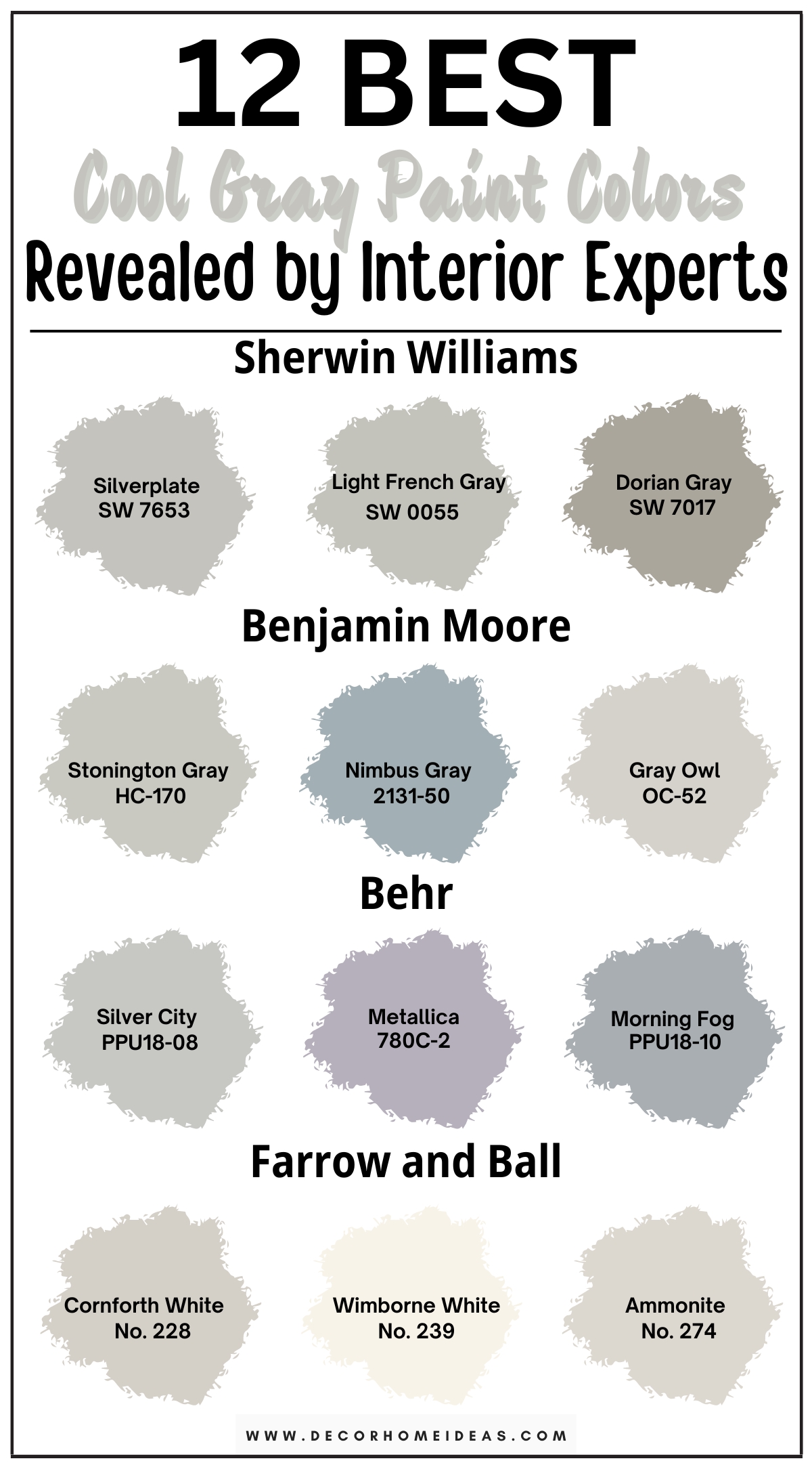 12 colores fríos de pintura gris perfectos para un interior tranquilo y ...