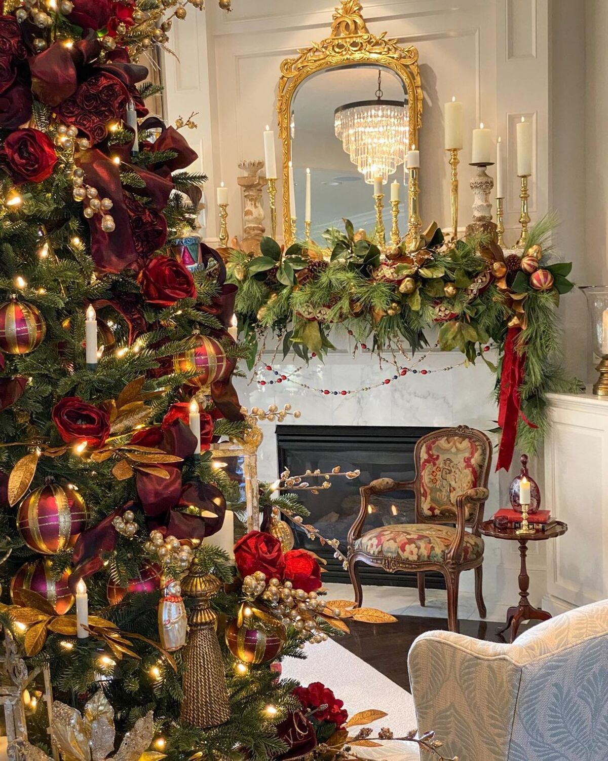 21 ideas para decorar la chimenea de Navidad y alegrar las fiestas - Nidmur